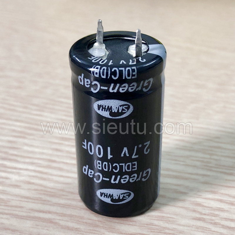 Siêu tụ điện 100F 2.7V Green-Cap xả 30A